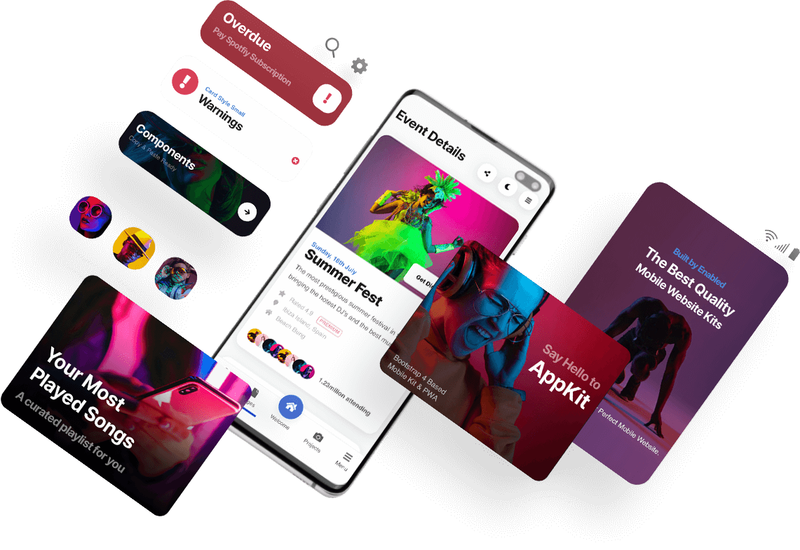 AppKit Mobile - Bootstrap Based Mobile Kit & PWA | Enabled